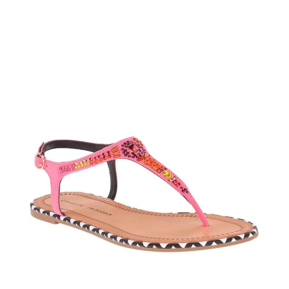 Chinese Laundry | Shoes | Nib Multicolor Rhinestone Detailed Thong ...
